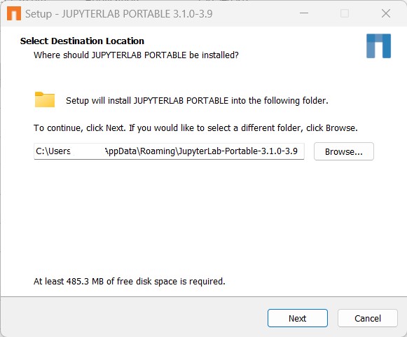 JUPYTERLAB Portable : Test and Review, download, run the app